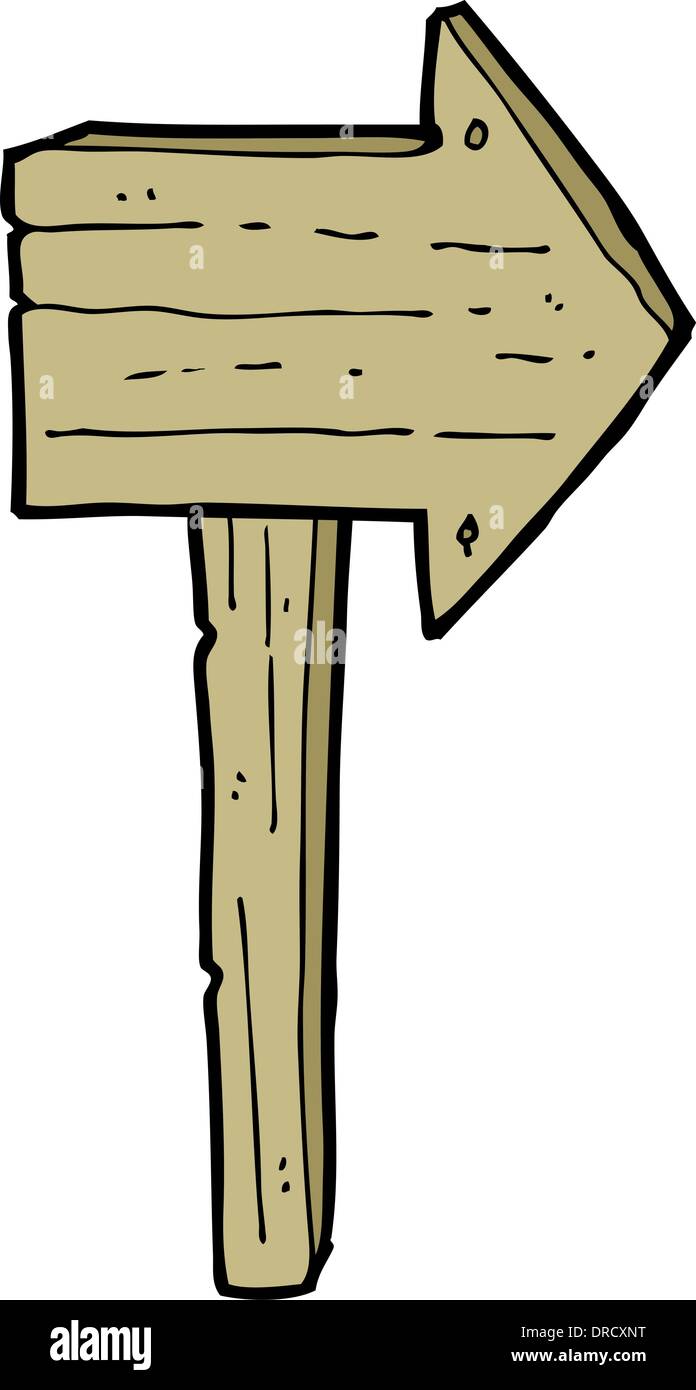 cartoon sign post Stock Vector Image & Art - Alamy