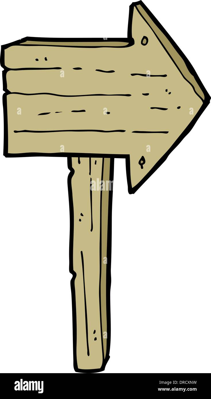 cartoon sign post Stock Vector Image & Art - Alamy