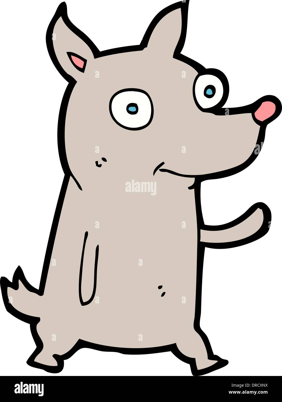 cartoon little dog waving Stock Vector Image & Art - Alamy