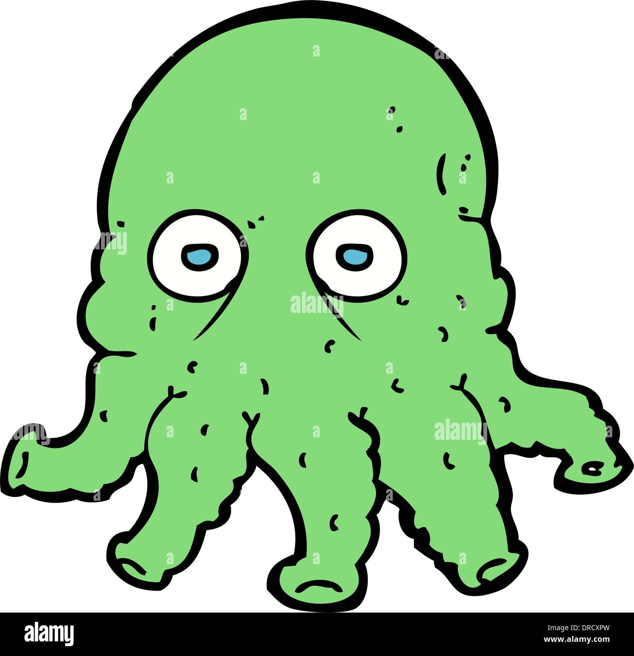 cartoon alien squid face Stock Vector Image & Art - Alamy