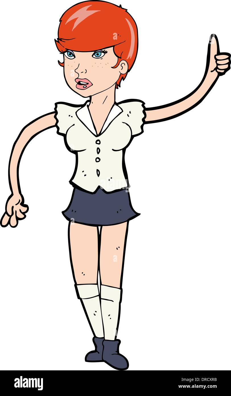 cartoon pretty girl asking question Stock Vector Image & Art - Alamy