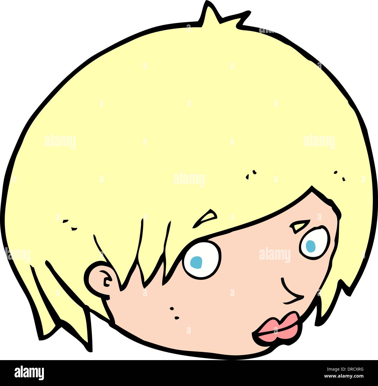cartoon female face with raised eyebrow Stock Vector Image & Art - Alamy