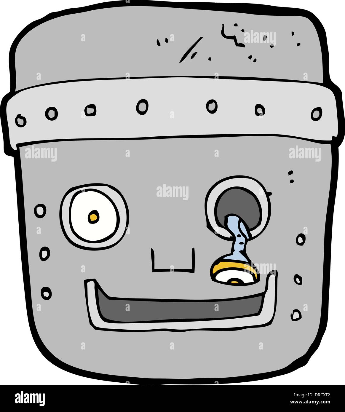 cartoon robot head Stock Vector Image & Art - Alamy