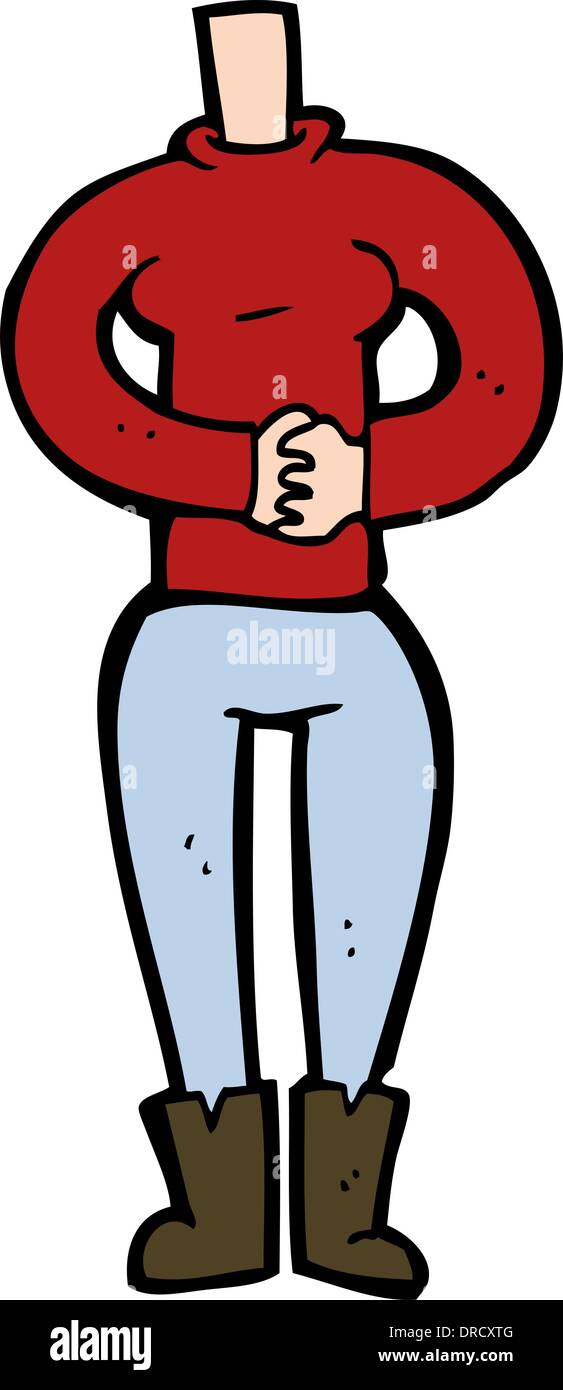 cartoon female body (mix and match cartoons or add own photos Stock ...