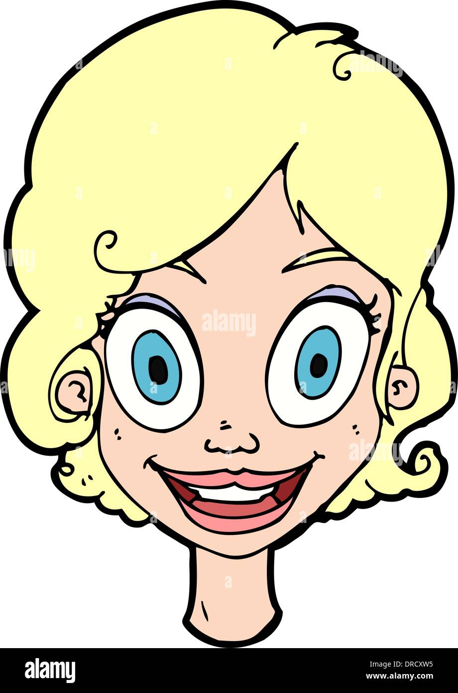 cartoon happy woman Stock Vector Image & Art - Alamy