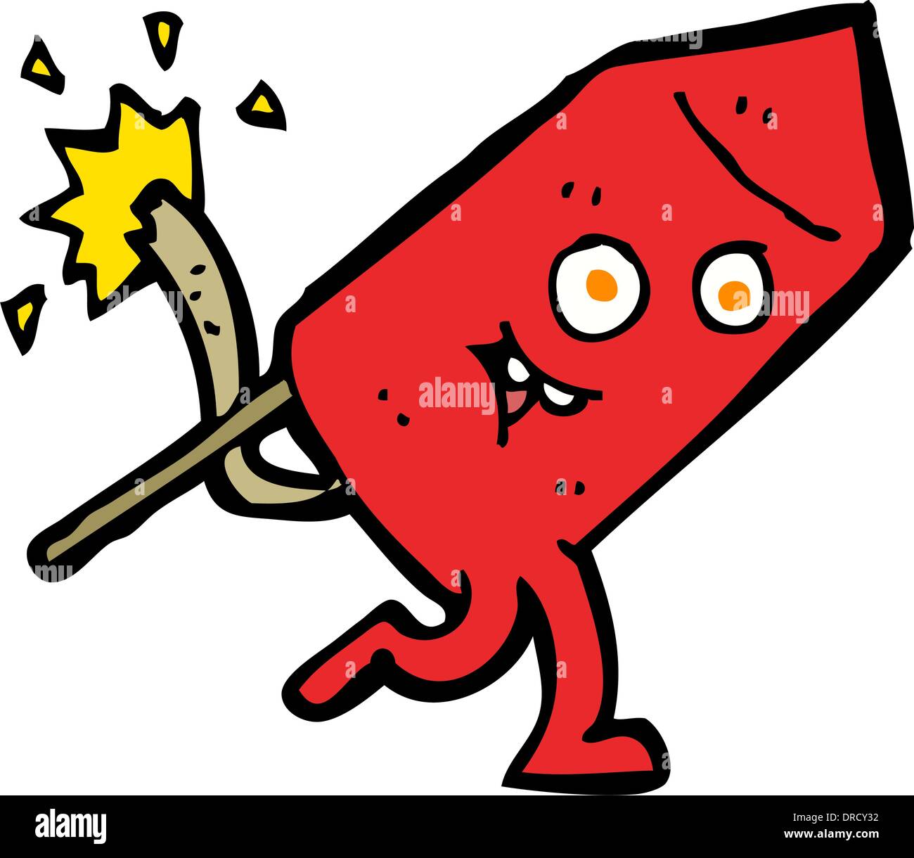 cartoon funny firework character Stock Vector Image & Art - Alamy