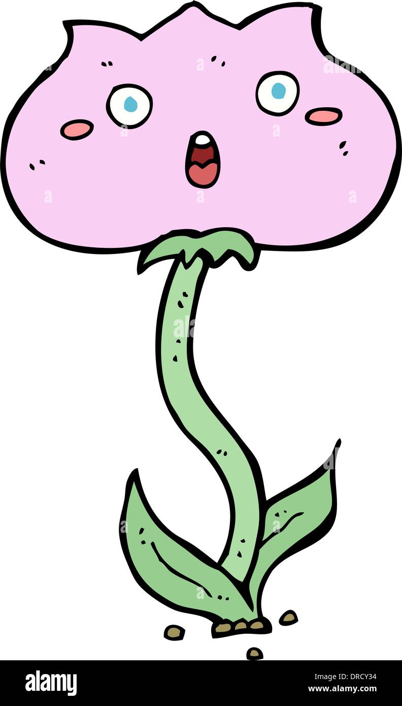 cartoon shocked flower Stock Vector Image & Art - Alamy