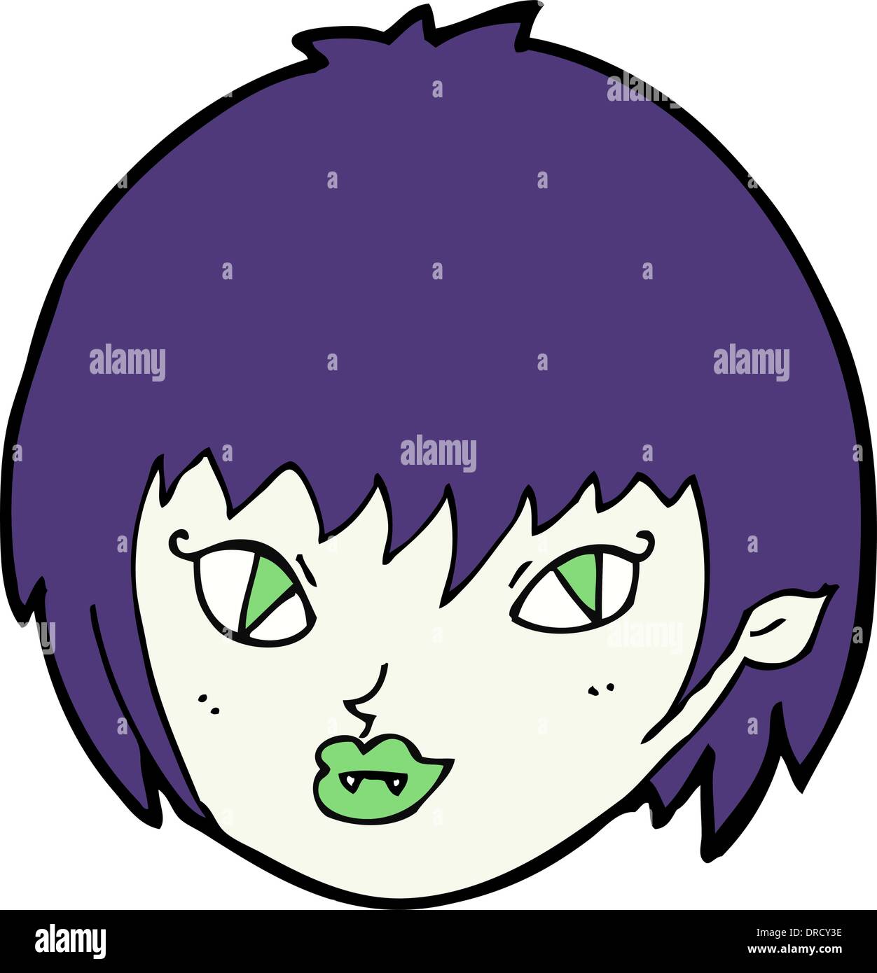 Cartoon vampire girl face hi-res stock photography and images - Alamy