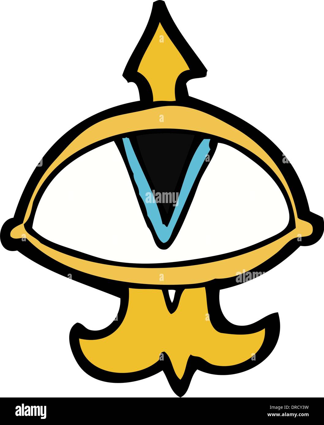 cartoon mystic eye symbol Stock Vector Image & Art - Alamy
