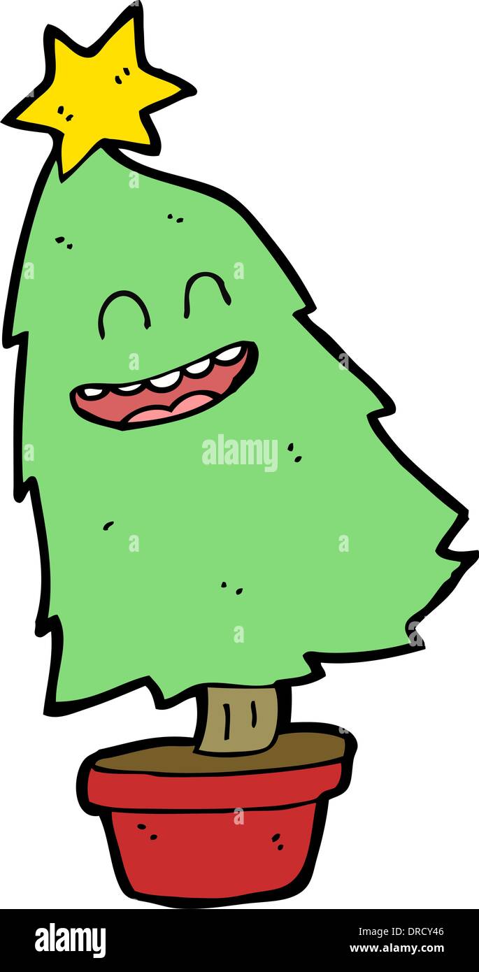 cartoon dancing christmas tree Stock Vector Image & Art - Alamy