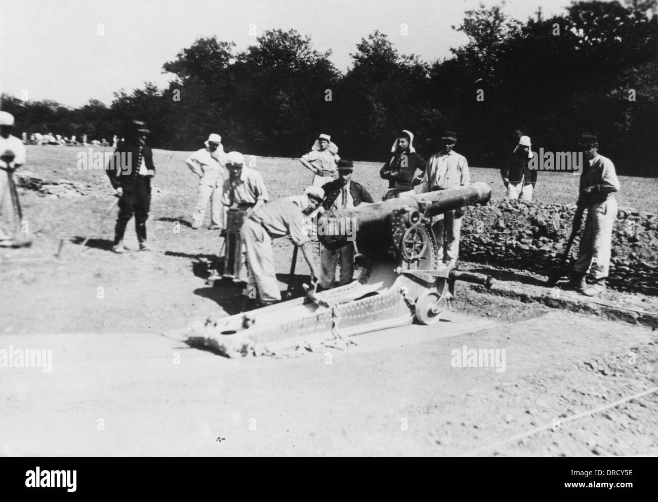French cannon WWI Stock Photo - Alamy