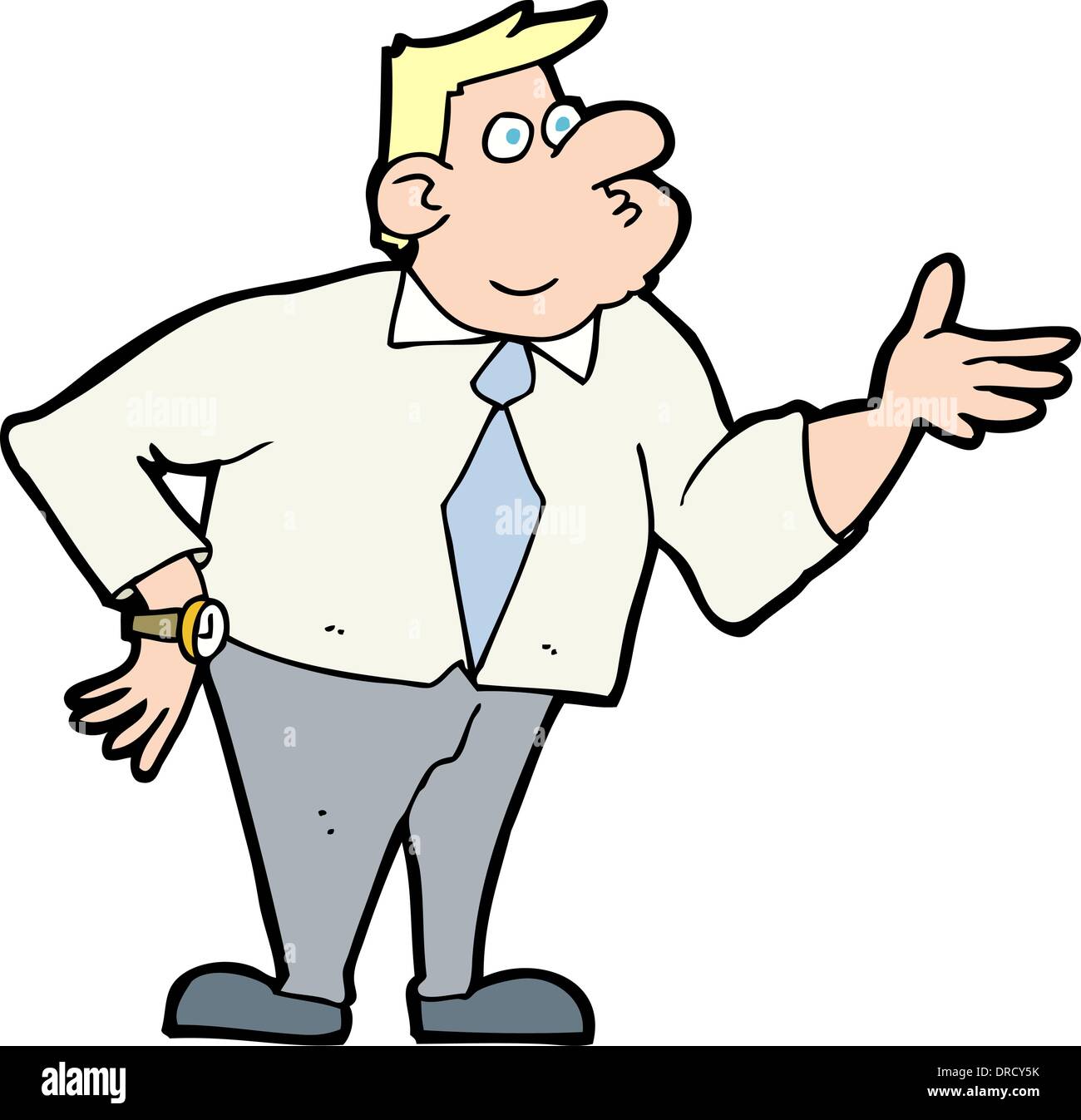 cartoon businessman asking question Stock Vector Image & Art - Alamy