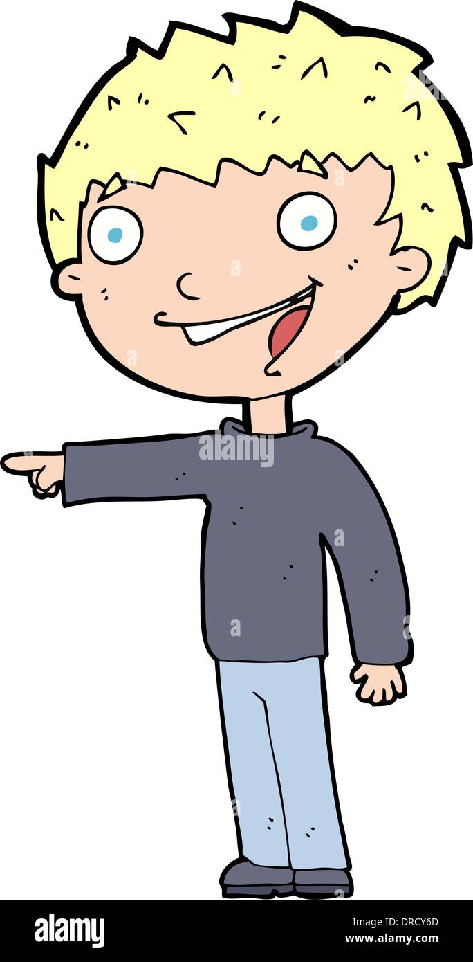 cartoon happy boy laughing Stock Vector Image & Art - Alamy