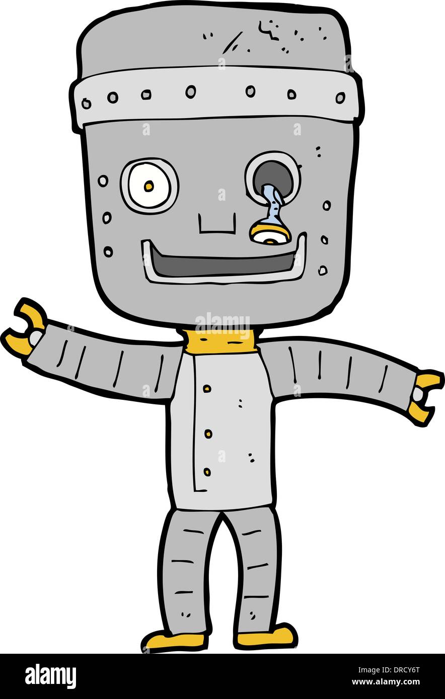 cartoon funny old robot Stock Vector Image & Art - Alamy