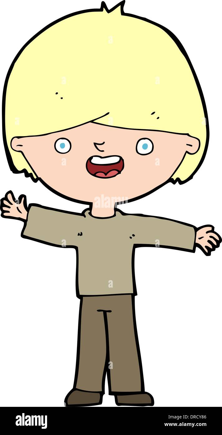 cartoon happy boy Stock Vector Image & Art - Alamy