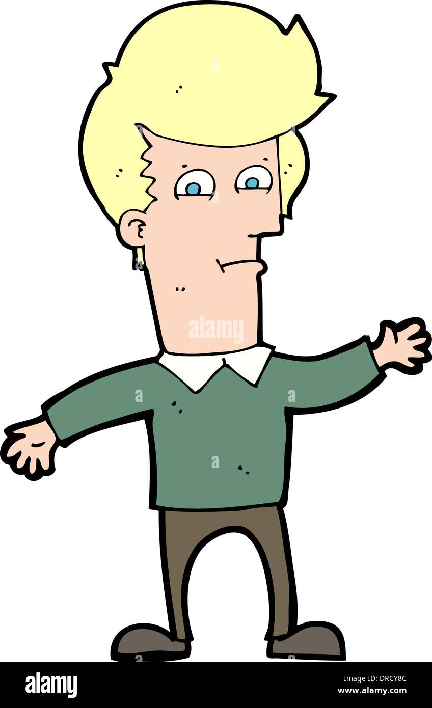 cartoon waving man Stock Vector Image & Art - Alamy
