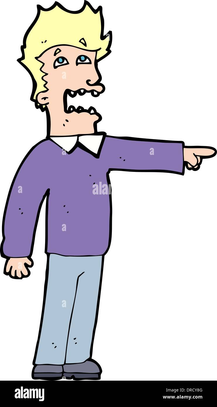cartoon man accusing Stock Vector Image & Art - Alamy