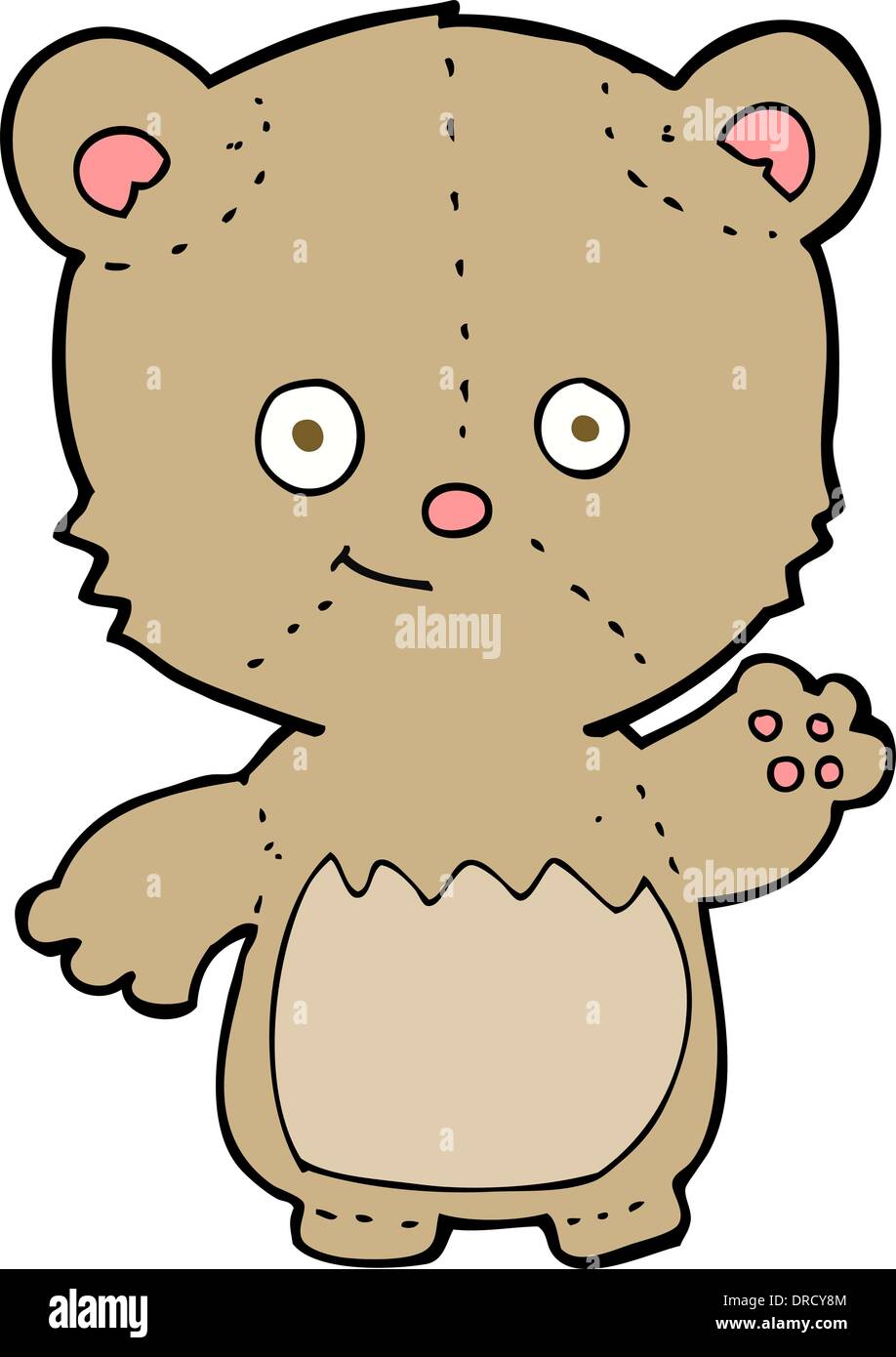 cartoon teddy bear waving Stock Vector Image & Art - Alamy
