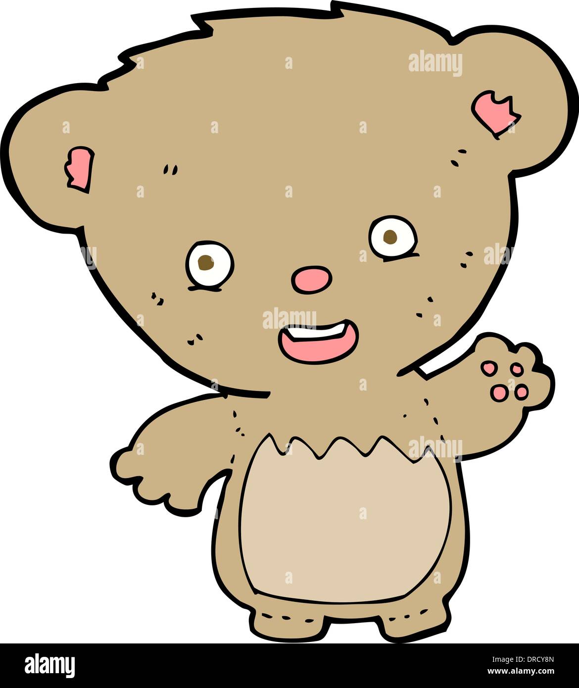 cartoon teddy bear waving Stock Vector Image & Art - Alamy