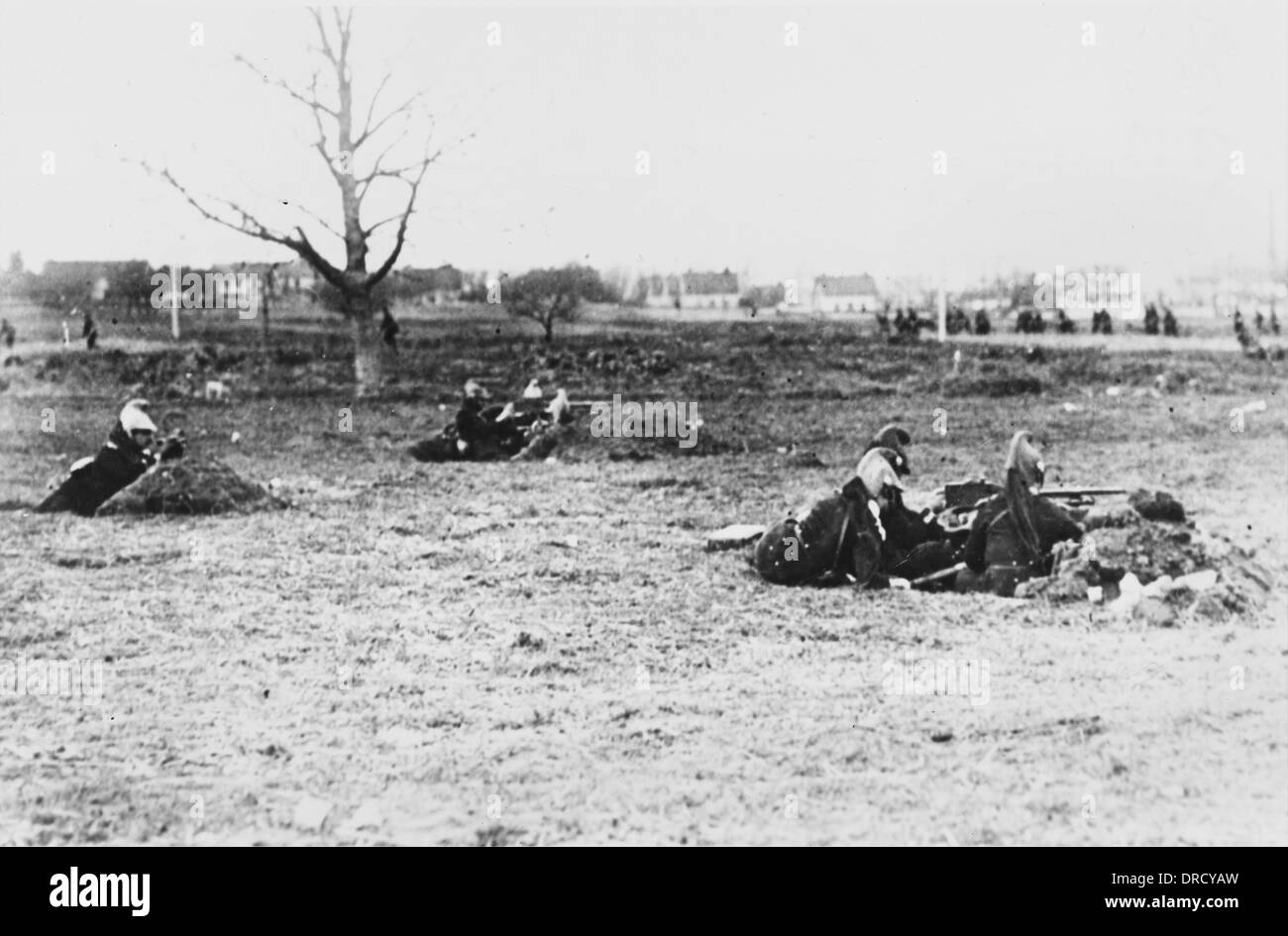 French machine gun WWI Stock Photo - Alamy