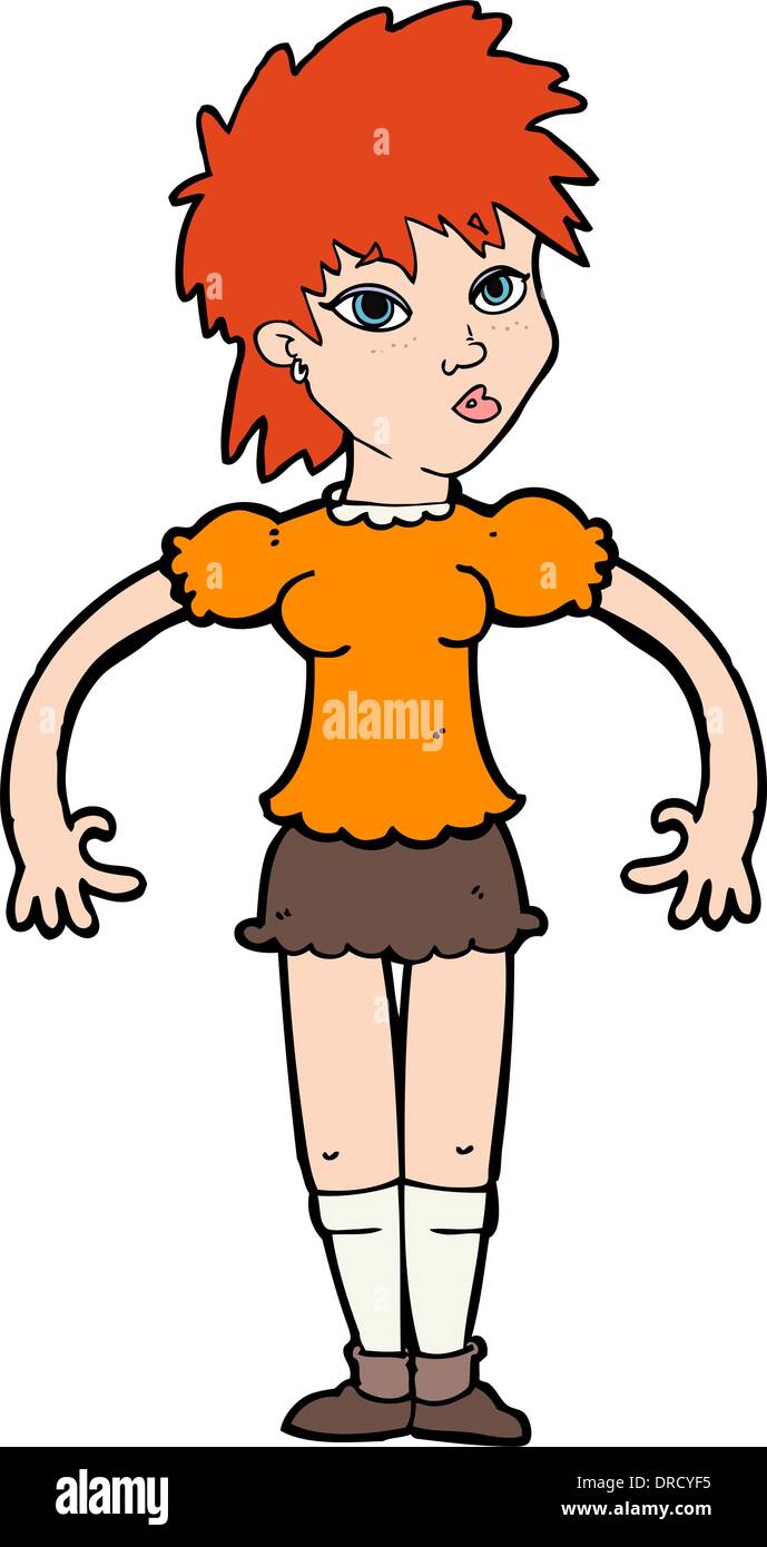 cartoon curious woman Stock Vector Image & Art - Alamy