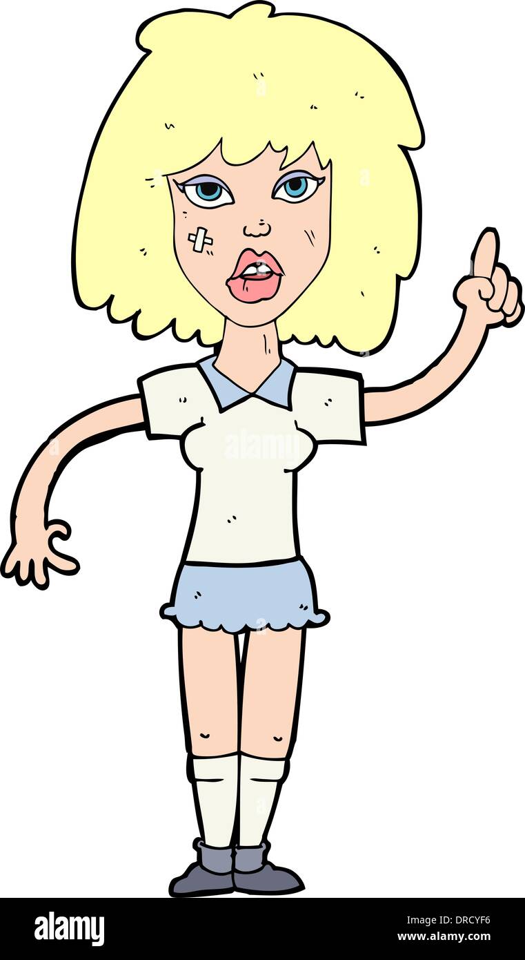 cartoon tough woman with idea Stock Vector Image & Art - Alamy