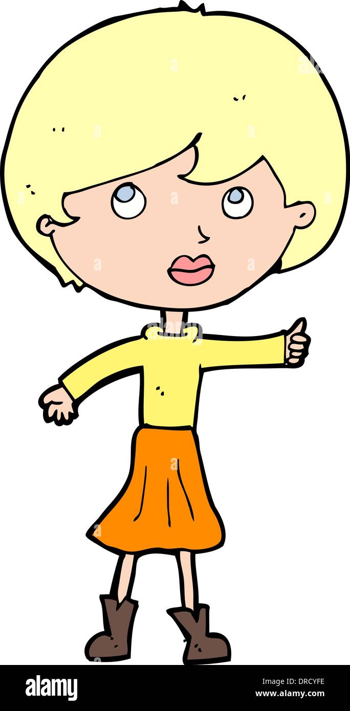 cartoon woman asking question Stock Vector Image & Art - Alamy