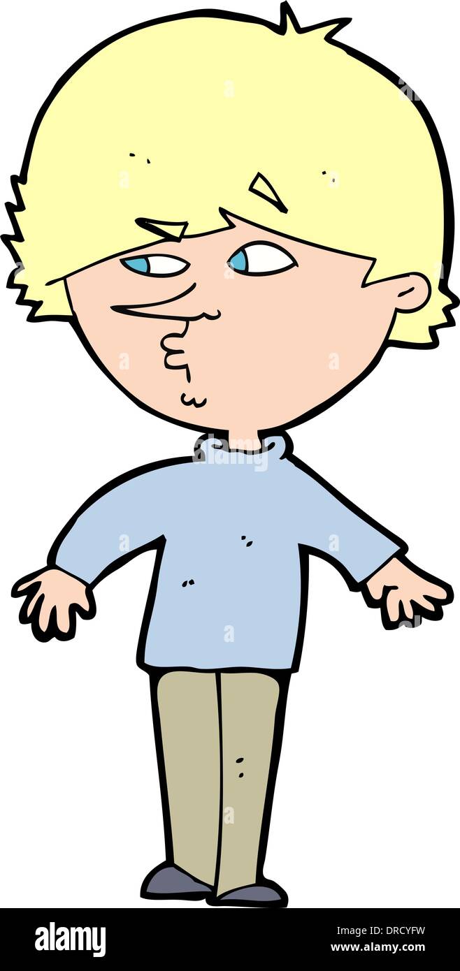 cartoon suspicious man looking over shoulder Stock Vector Image & Art ...