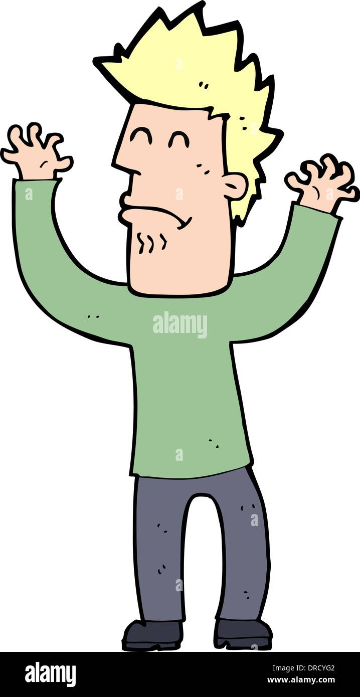 cartoon stressed man Stock Vector Image & Art - Alamy