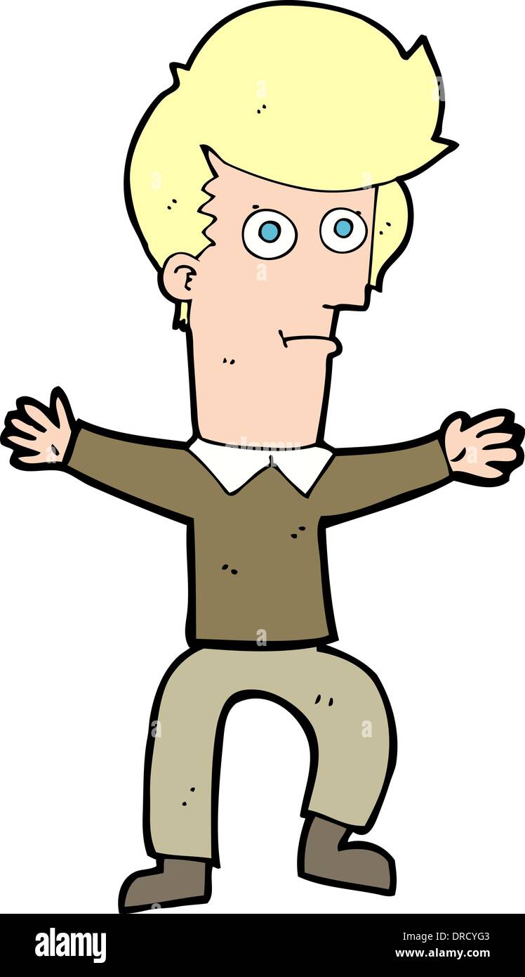 cartoon startled man Stock Vector Image & Art - Alamy