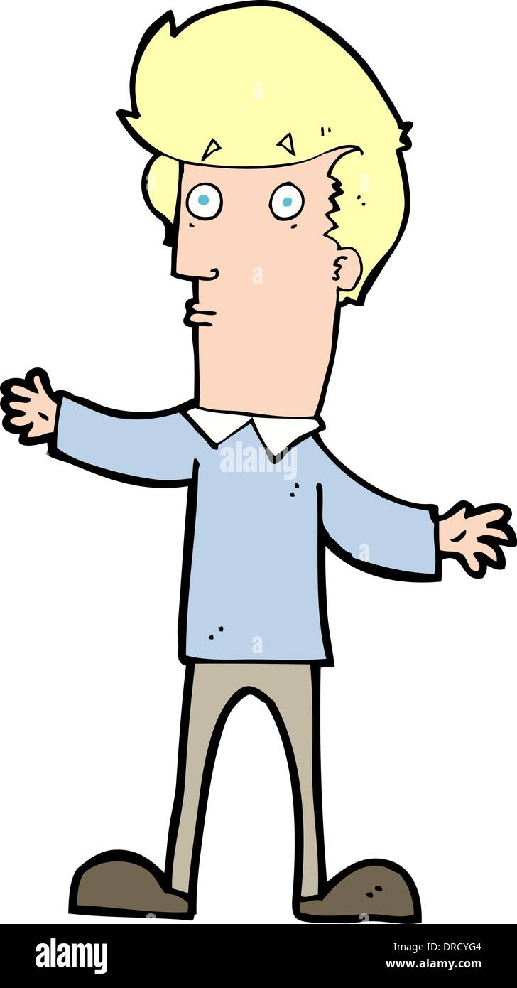 cartoon startled man Stock Vector Image & Art - Alamy