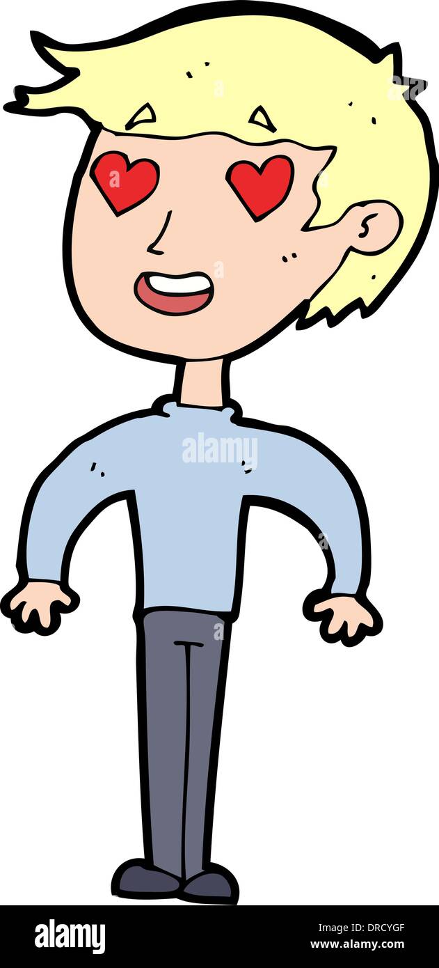 cartoon man in love Stock Vector Image & Art - Alamy