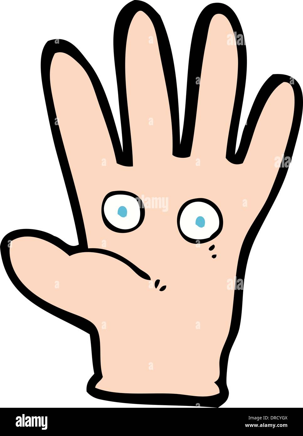 cartoon hand with eyes Stock Vector Image & Art - Alamy