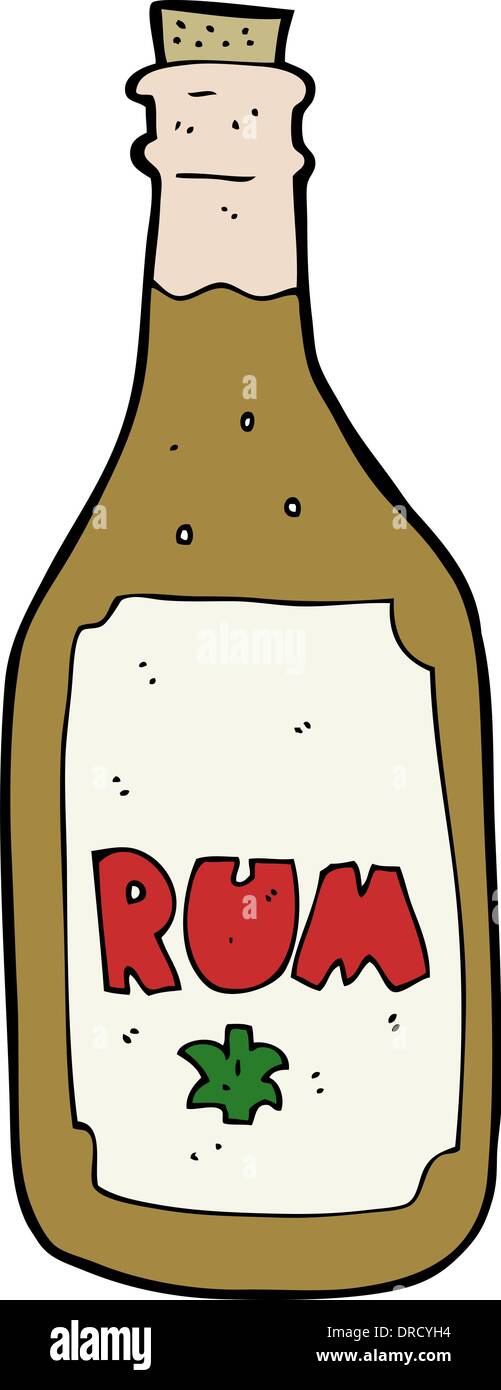 cartoon rum bottle Stock Vector Image & Art - Alamy