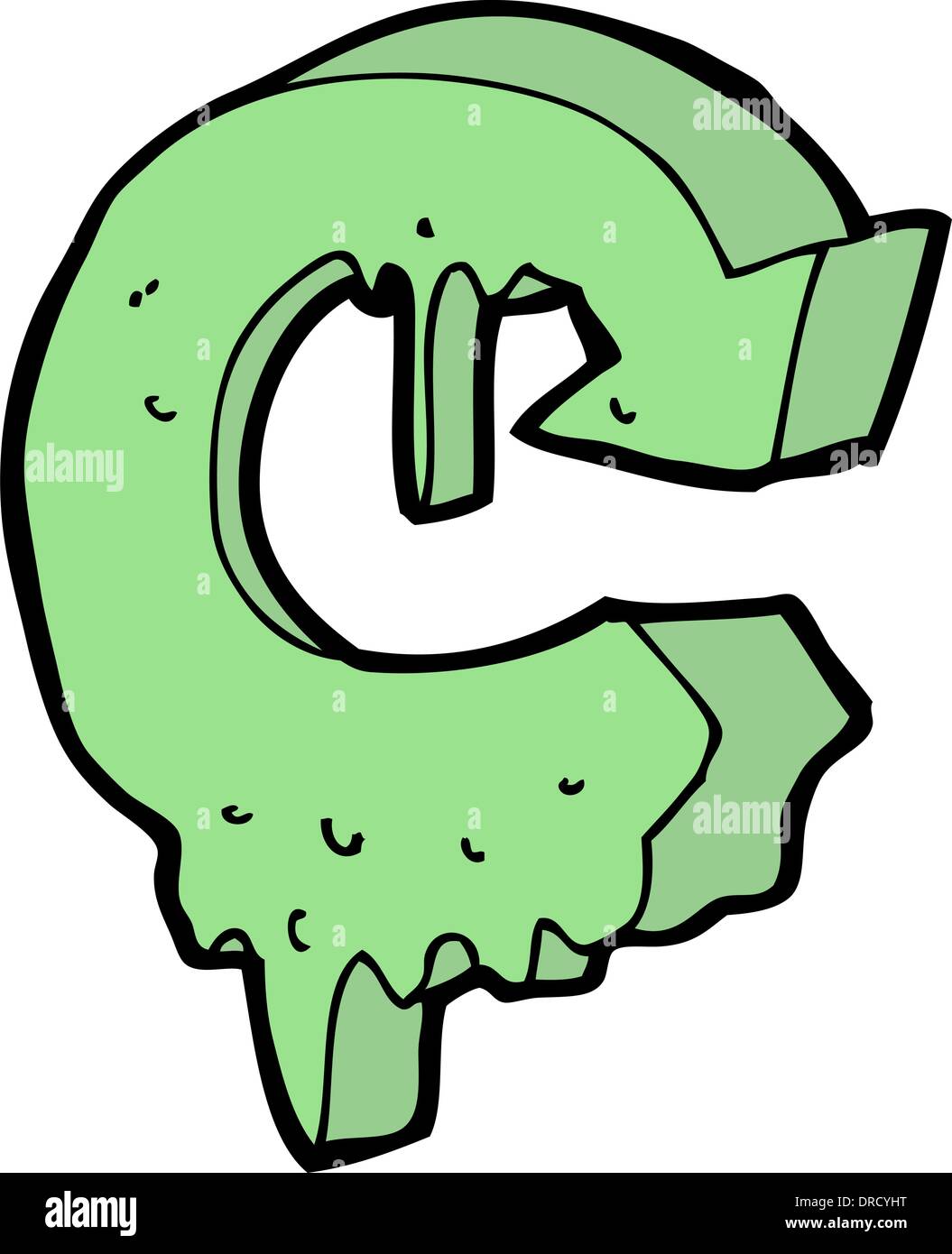 cartoon melting recycling symbol Stock Vector Image & Art - Alamy