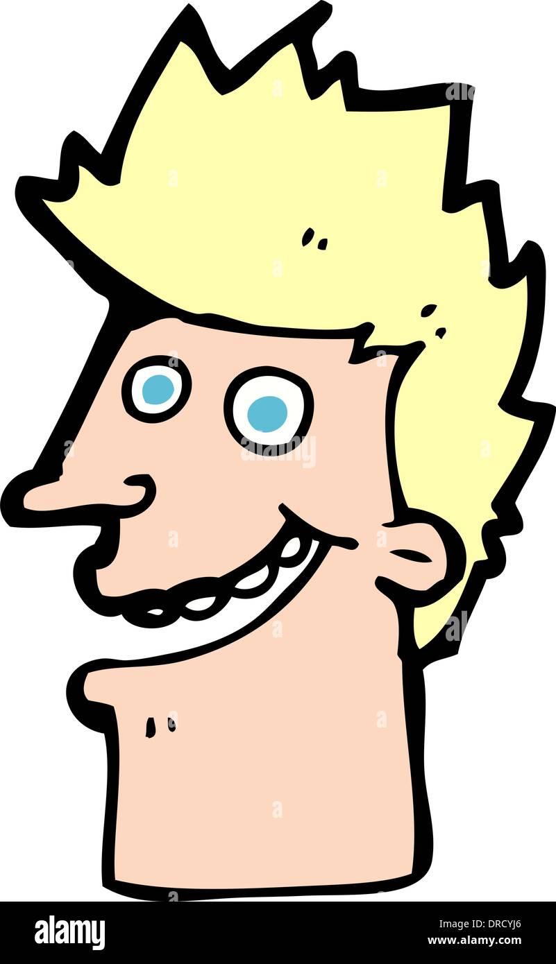 cartoon happy man face Stock Vector Image & Art - Alamy