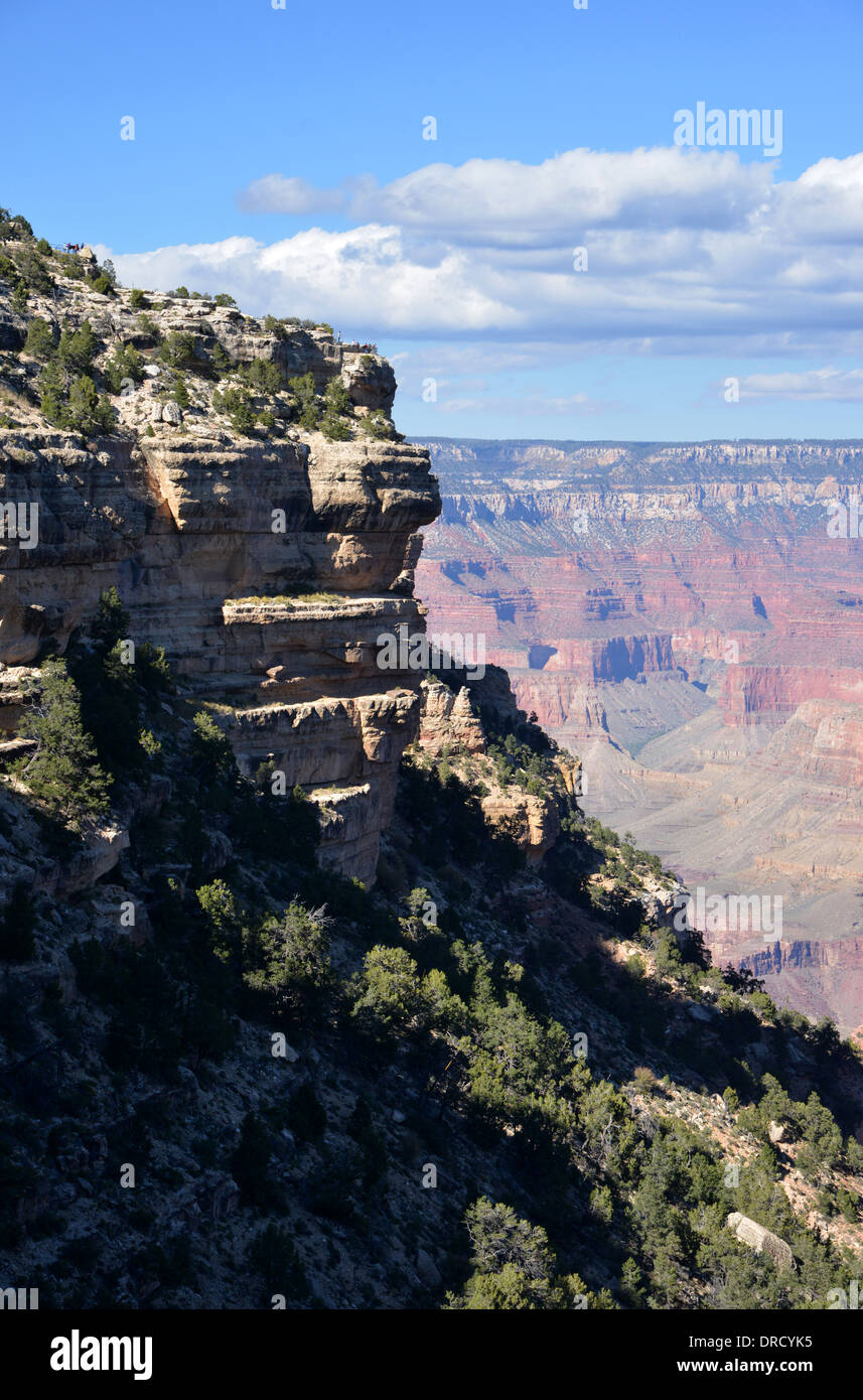 The Grand Canyon, a natural wonder of the world in Arizona USA Stock ...