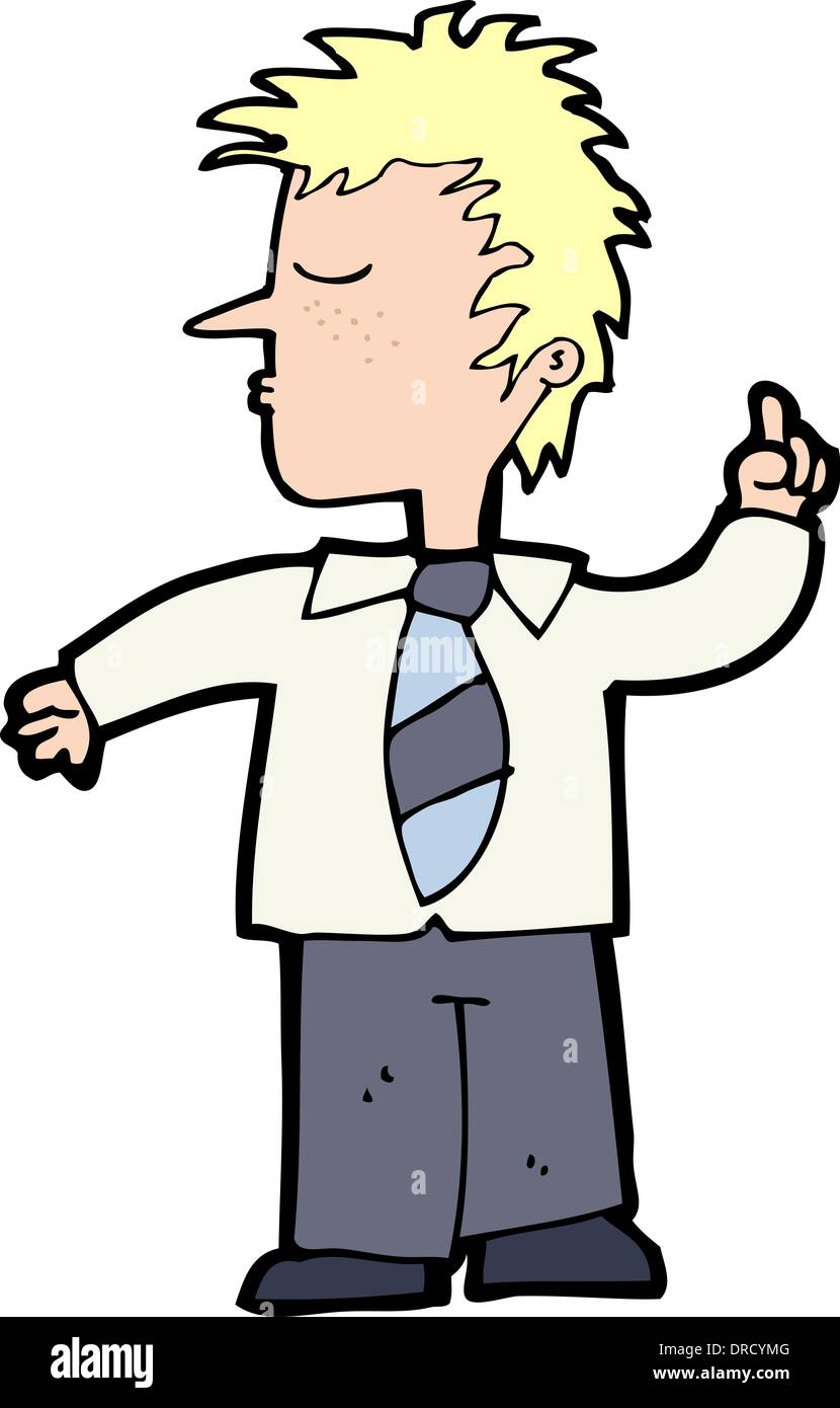 cartoon man making his point Stock Vector Image & Art - Alamy
