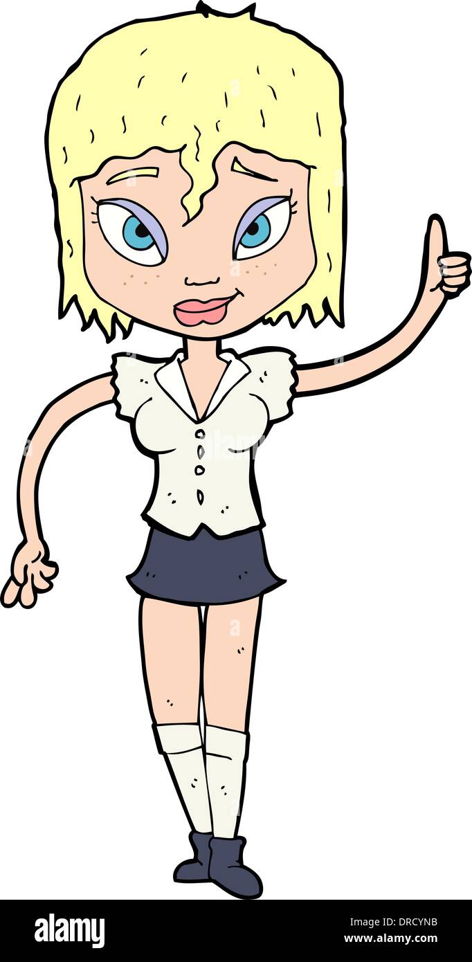 cartoon woman making point Stock Vector Image & Art - Alamy