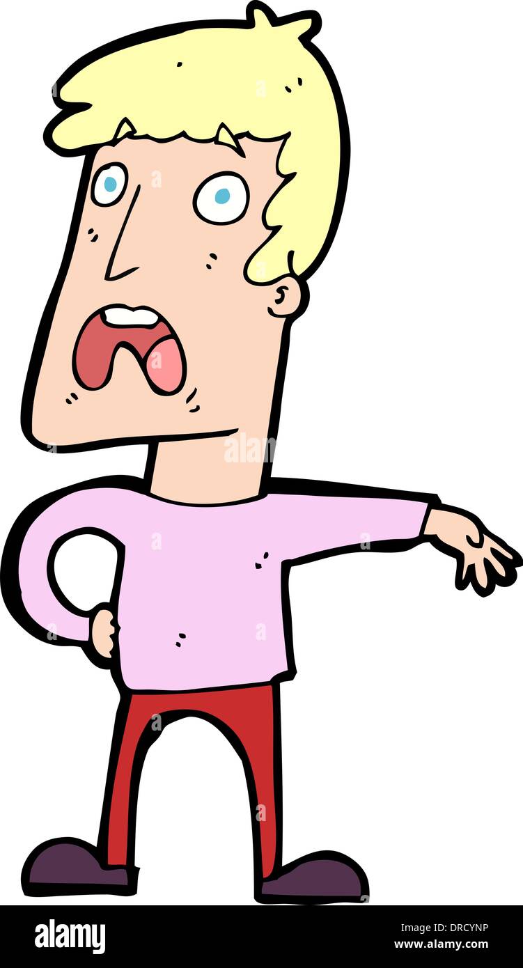 cartoon complaining man Stock Vector Image & Art - Alamy