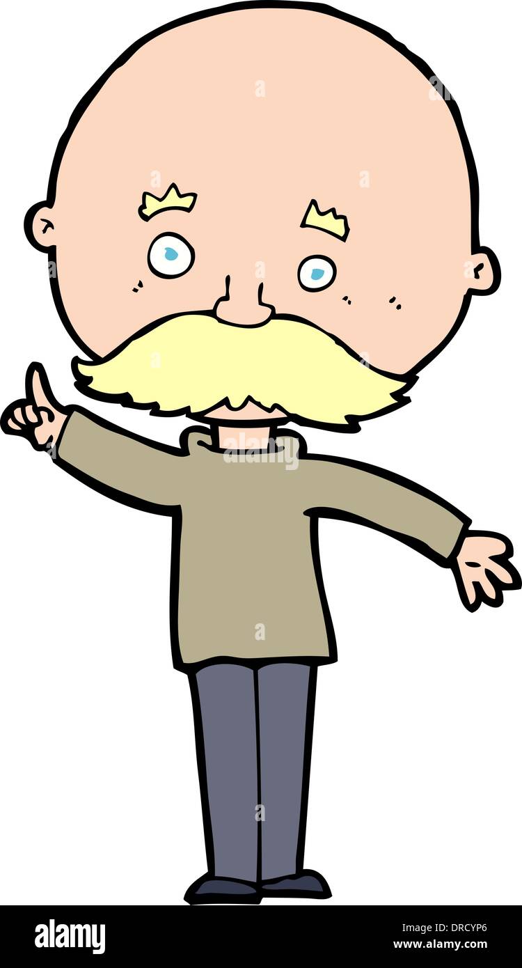 cartoon bald man with idea Stock Vector Image & Art - Alamy