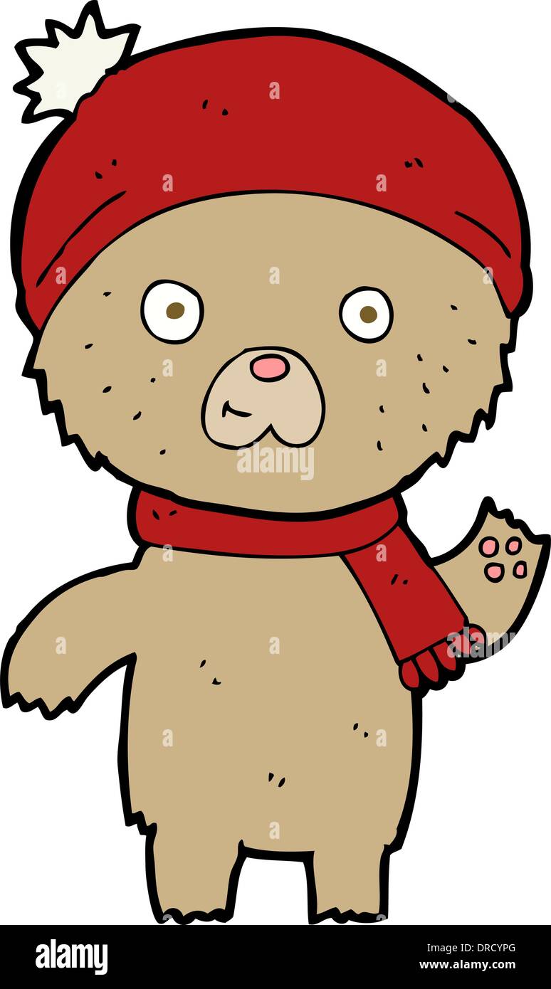 cartoon waving teddy bear Stock Vector Image & Art - Alamy