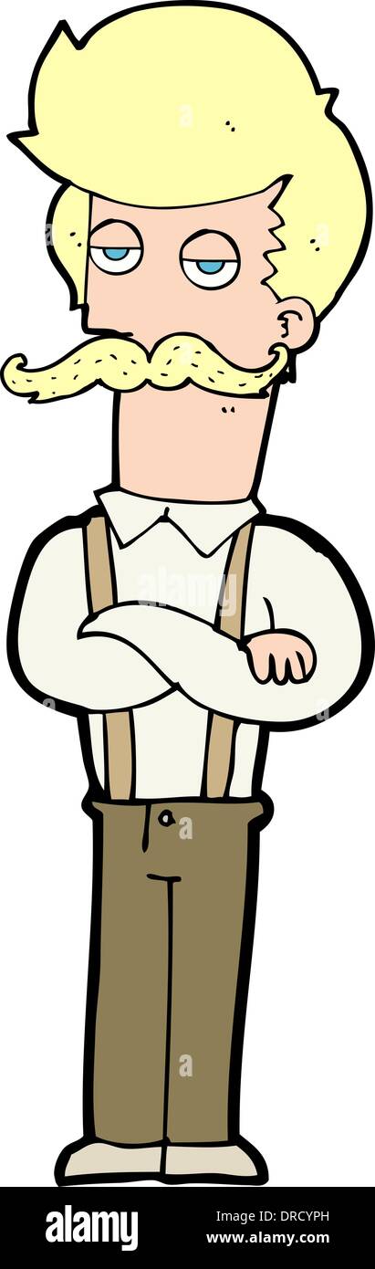 cartoon man with mustache Stock Vector Image & Art - Alamy