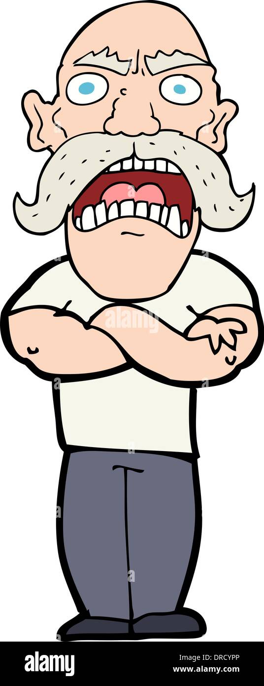 cartoon angry man Stock Vector Image & Art - Alamy