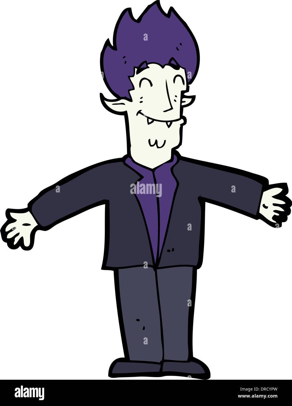 cartoon happy vampire Stock Vector Image & Art - Alamy