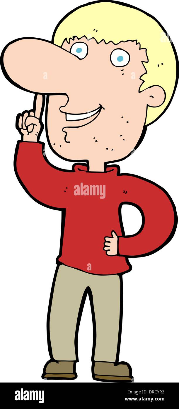 cartoon man with idea Stock Vector Image & Art - Alamy