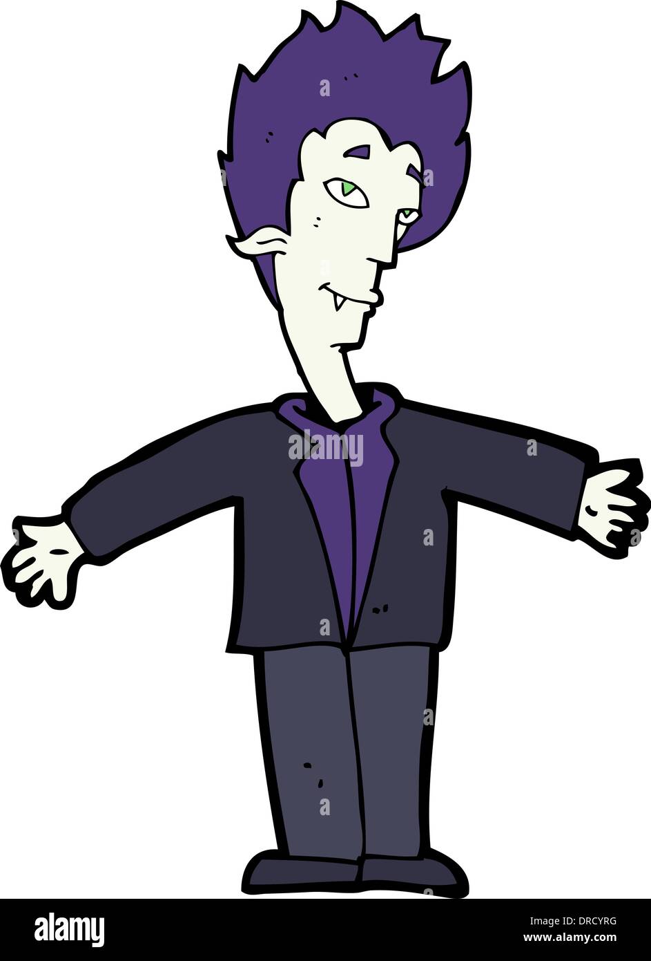 cartoon happy vampire Stock Vector Image & Art - Alamy