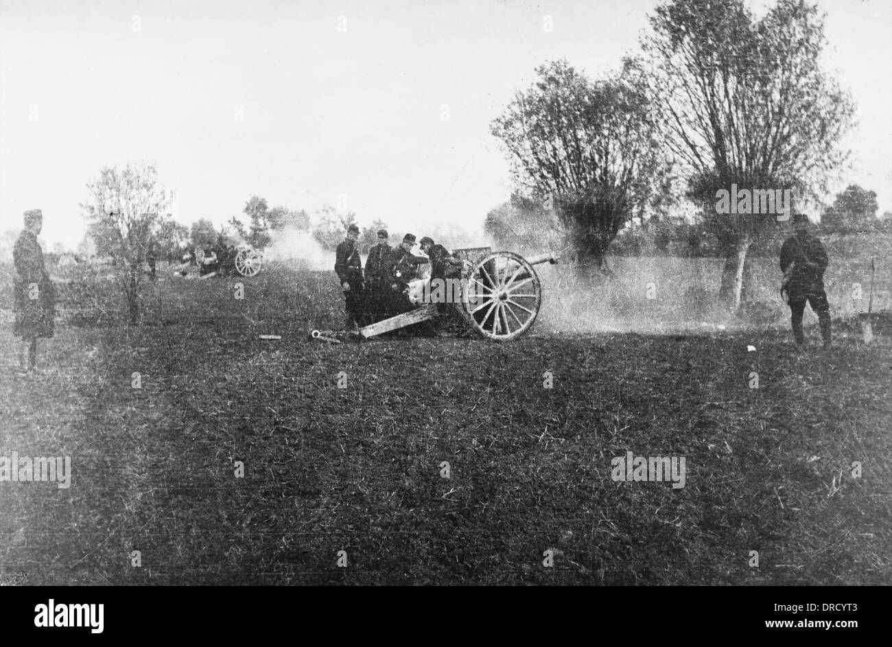 French artillery WWI Stock Photo - Alamy
