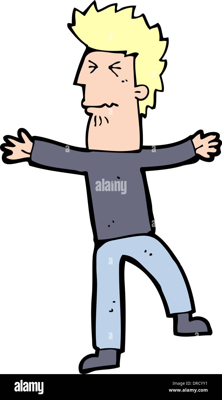 cartoon stressed man Stock Vector Image & Art - Alamy