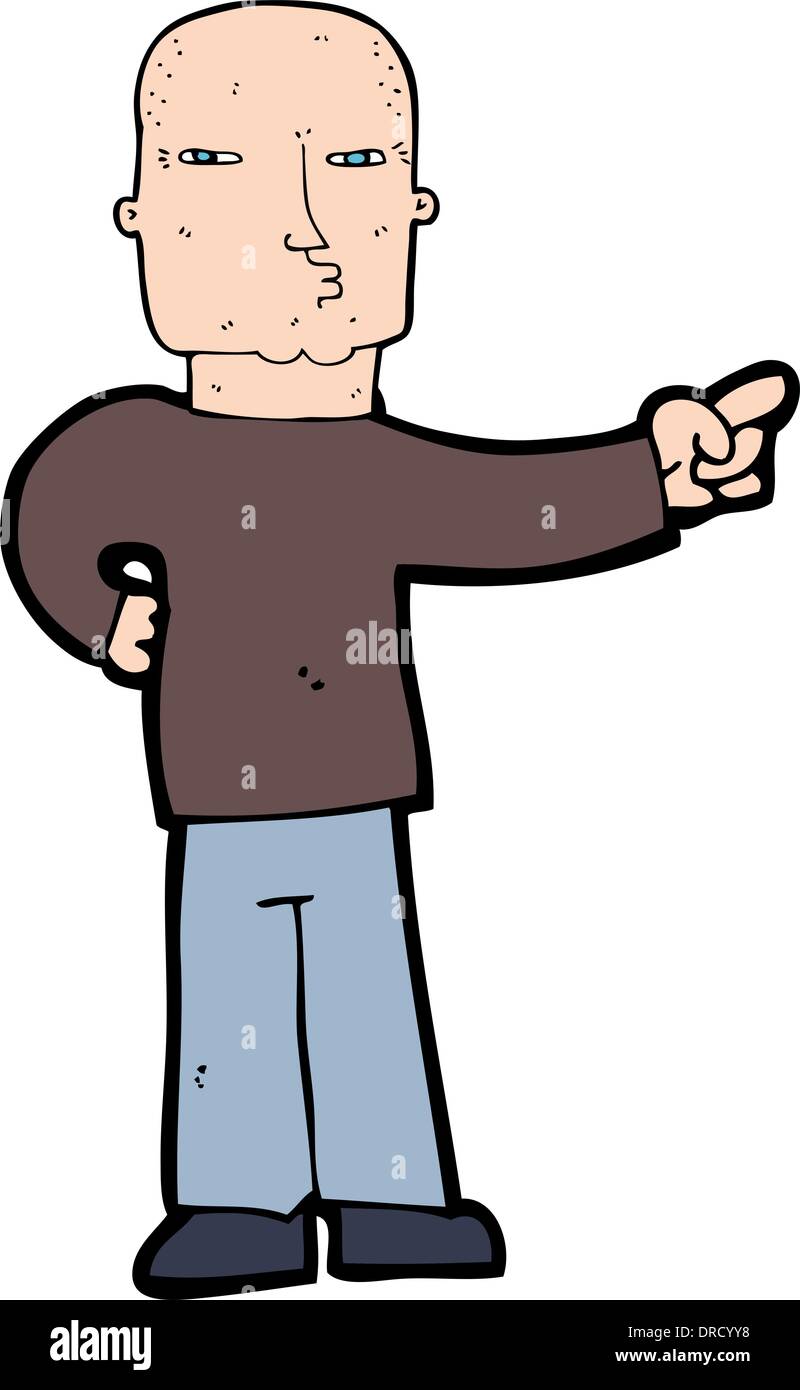 cartoon pointing man Stock Vector Image & Art - Alamy